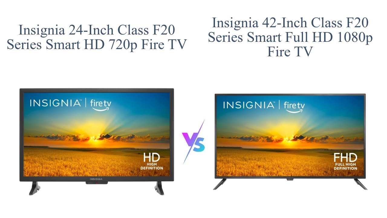 Insignia 24-inch vs 42-inch Fire TV Comparison 🔥📺 - YouTube