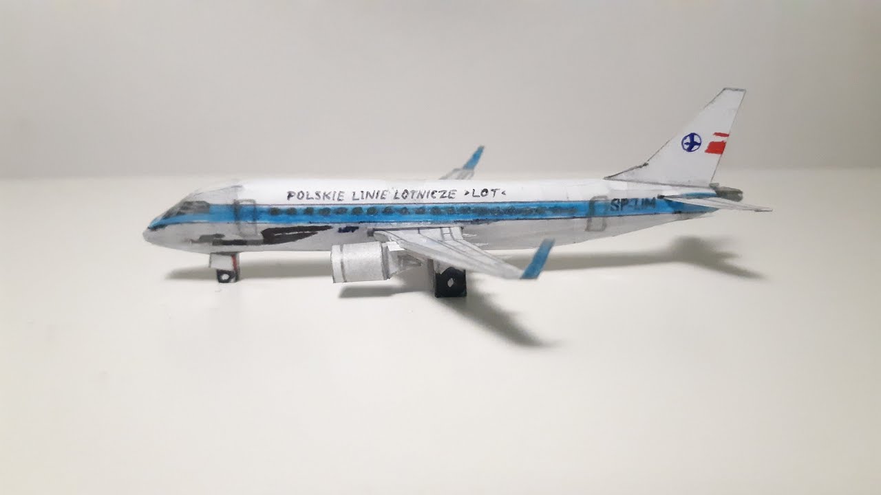 Airigami Embraer E175 - LOT Polish Airlines Retro Livery. Airigami ...