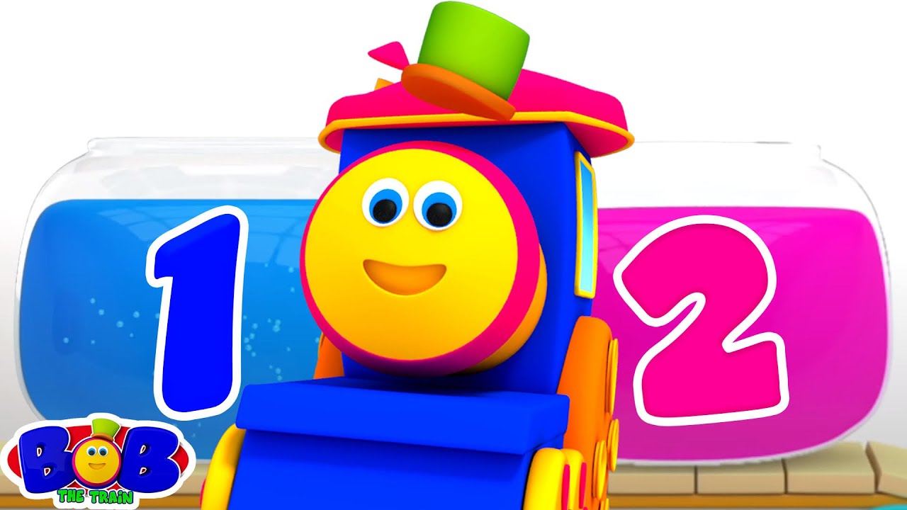 Numbers with Colors, Learn to Count with Bob The Train and Kids Rhymes ...