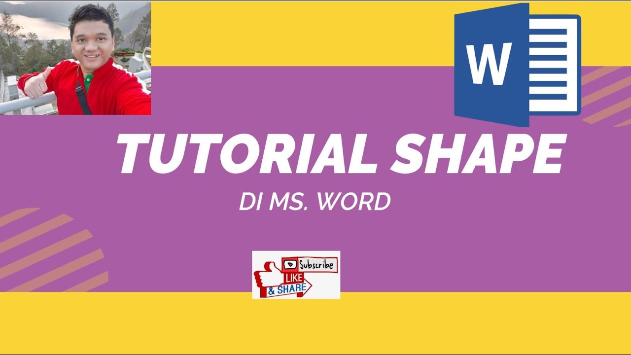 TUTORIAL SHAPE DI MS WORD - YouTube