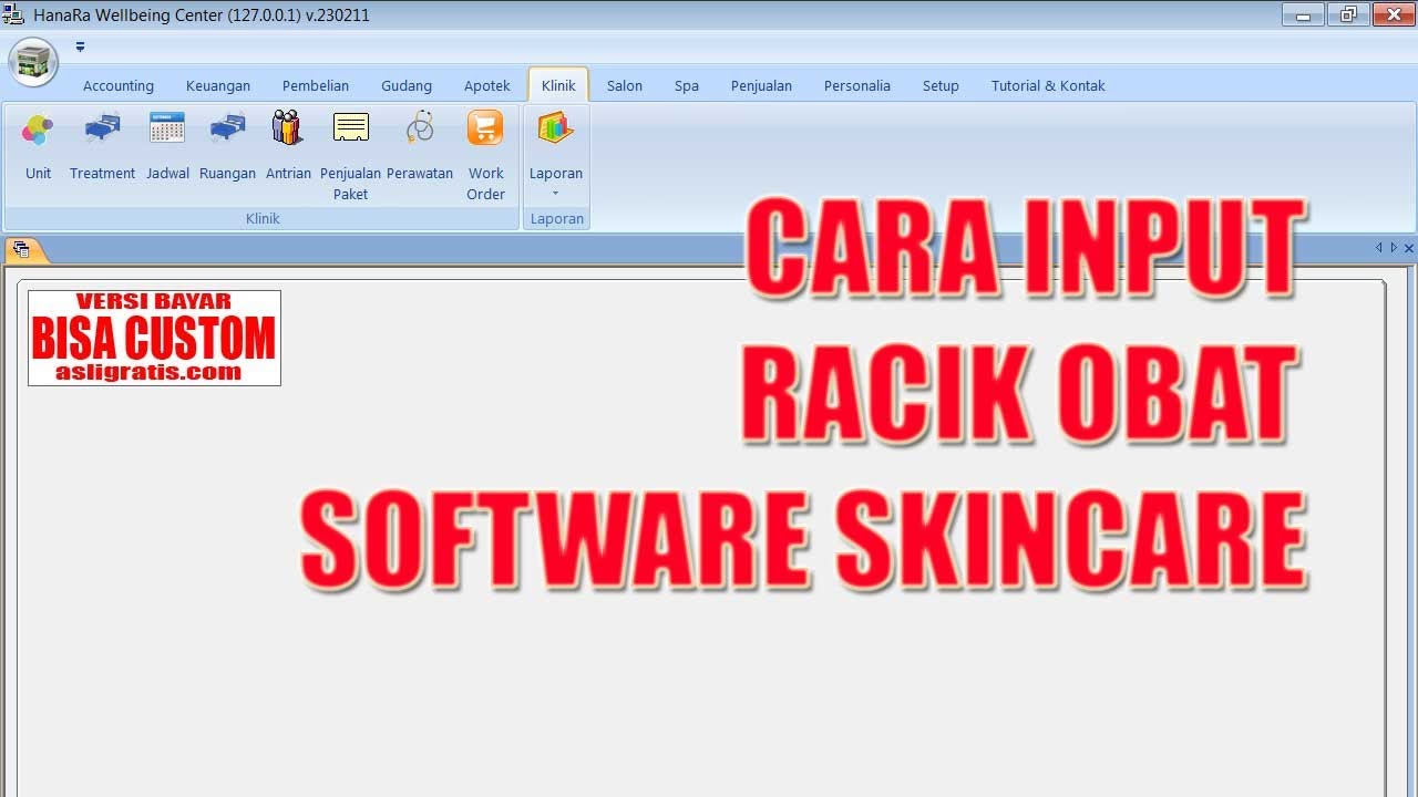 CARA INPUT RACIK OBAT SOFTWARE SKINCARE - YouTube