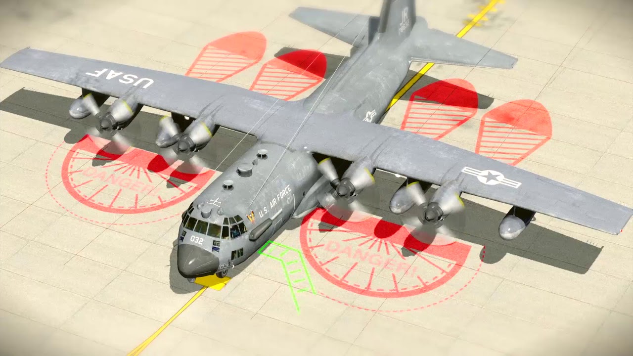 Laser Symbology Warns of Prop Danger - YouTube