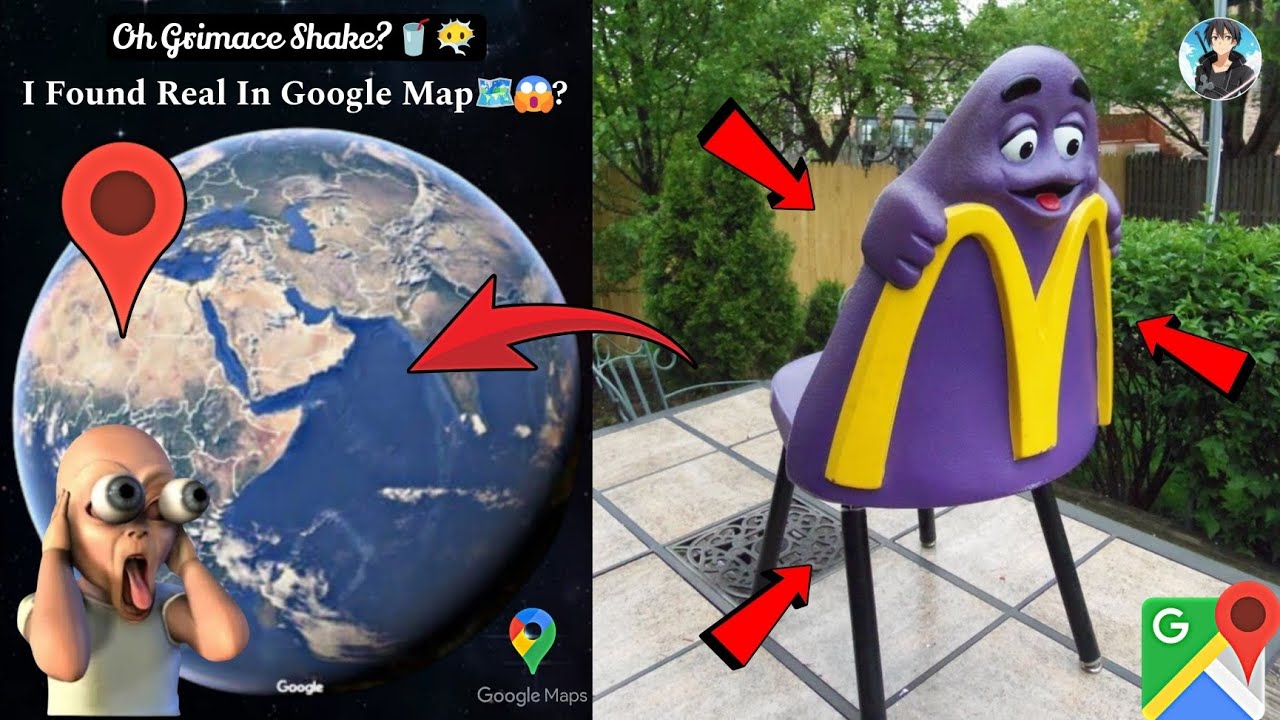 🥤😶‍🌫️I Found Real Grimace Shake In Google Map🗺️? #trending #viralvideo ...