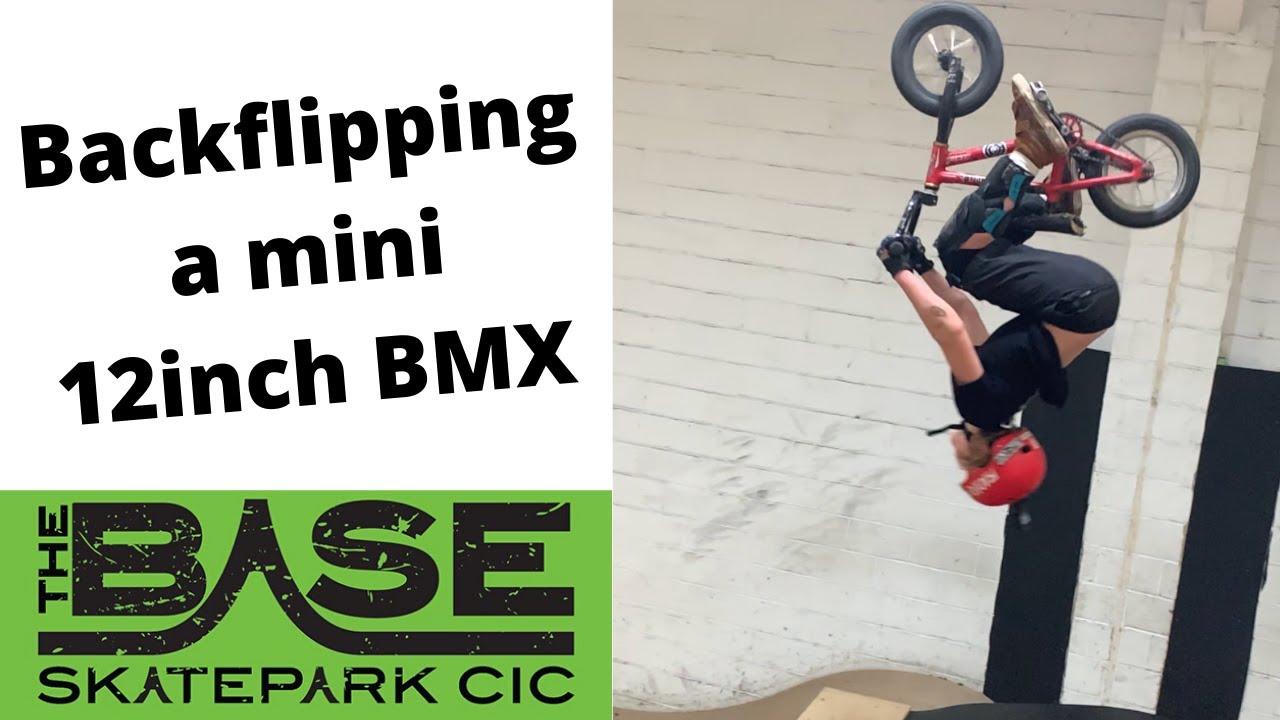 Flipping a mini 12inch BMX - YouTube