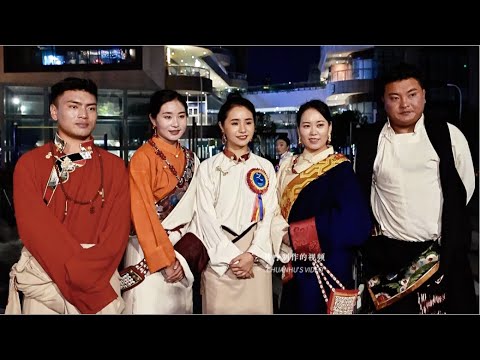 Beautiful Tibetan dance "Tashi Xue", the original singers sang live ...