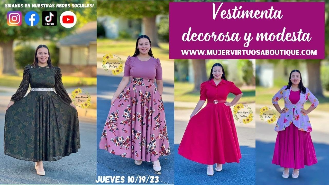Vestimenta Cristiana Evangélica Modesta y Decorosa “Mujer Virtuosa ...