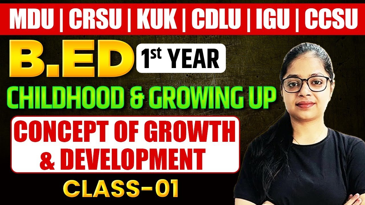 Childhood And Growing Up | Childhood And Growing Up | B.Ed 1st Year ...