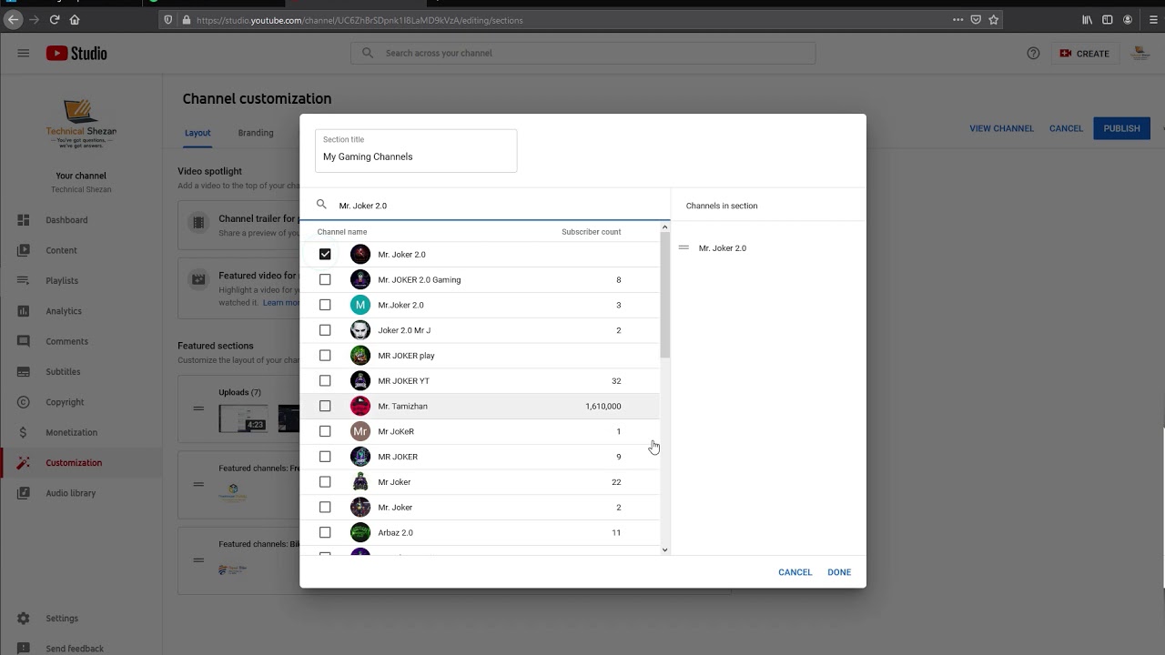 How To Add Another Channel On Your Main YouTube Channel l Make A Second ...