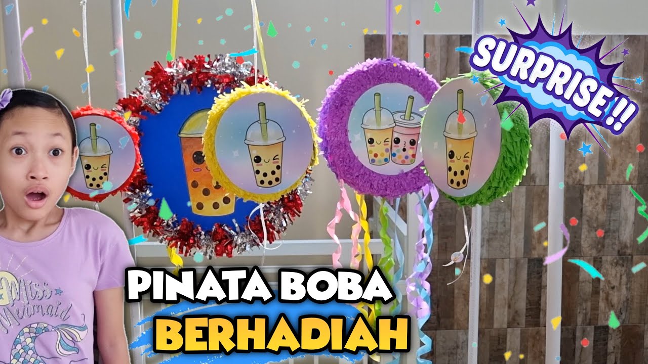 Pinata Boba - Kejutan Lucu Sebelum Mudik Lebaran 😄 Drama Aqilla's Diary ...