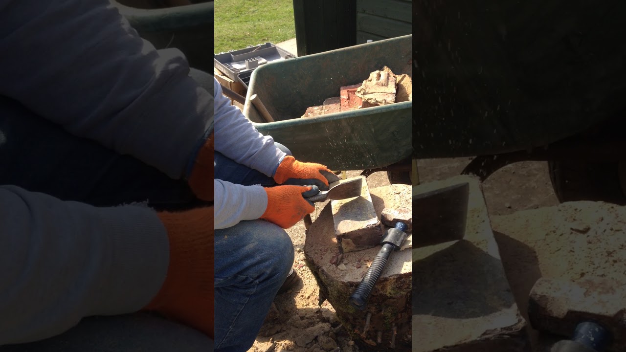 Cleaning and reusing old bricks - Brick DIY - Hleðslusteinar ...