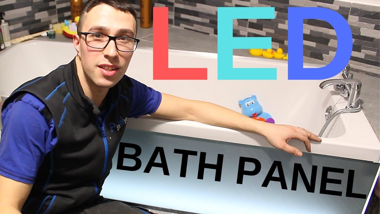 DIY LED illuminated bath panel - YouTube