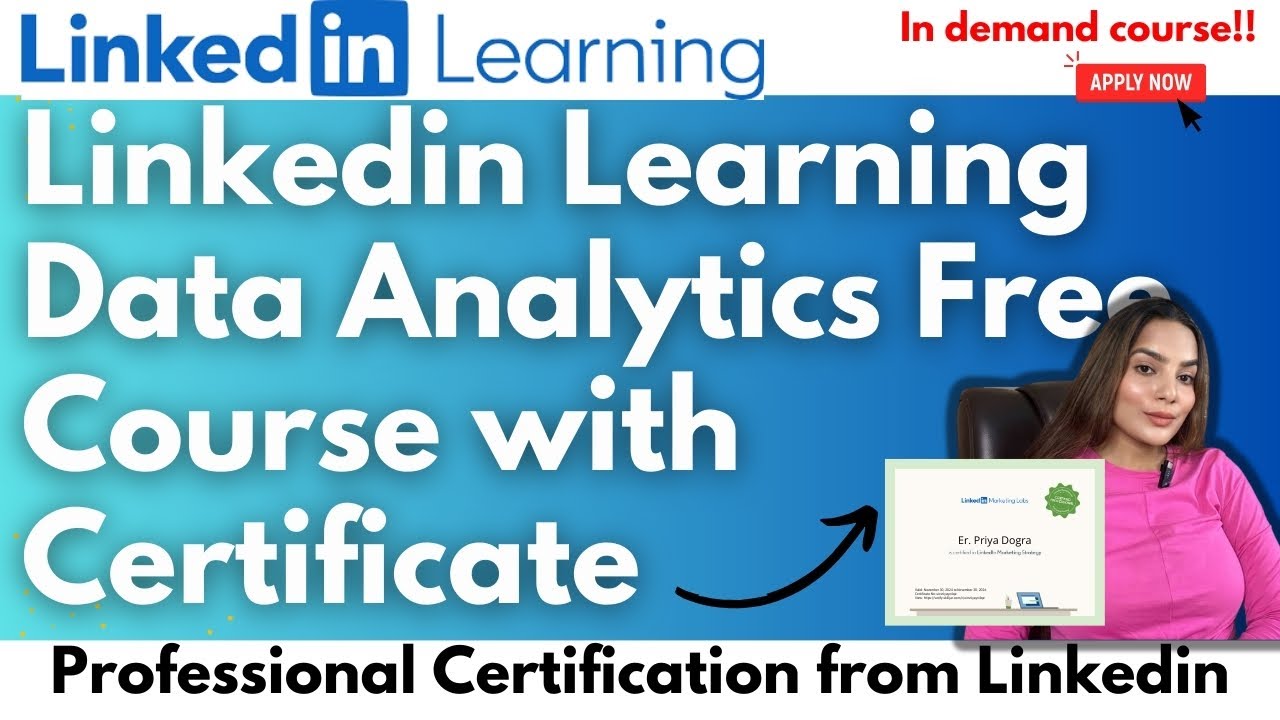 Linkedin Learning Data Analytics Course with Certification | Linkedin Free Certificate - YouTube
