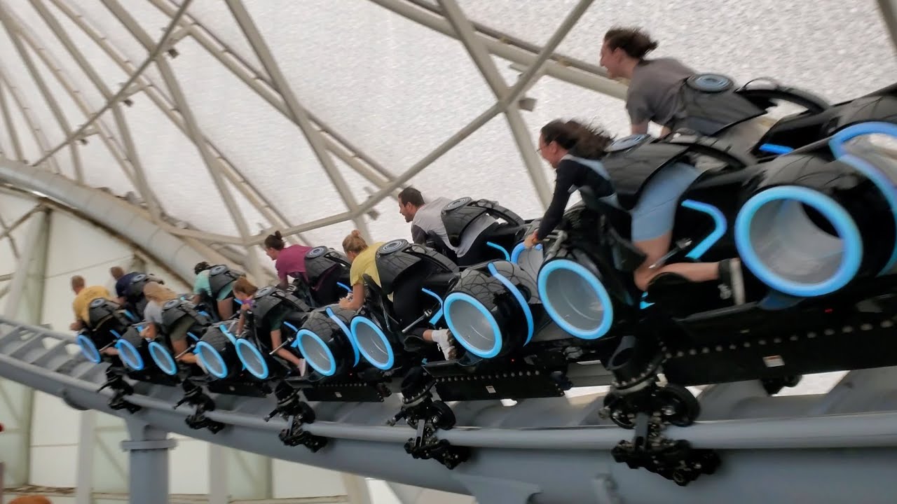 Tron Lightcycle Run (Off Ride) Daytime - 4K - Walt Disney World - YouTube