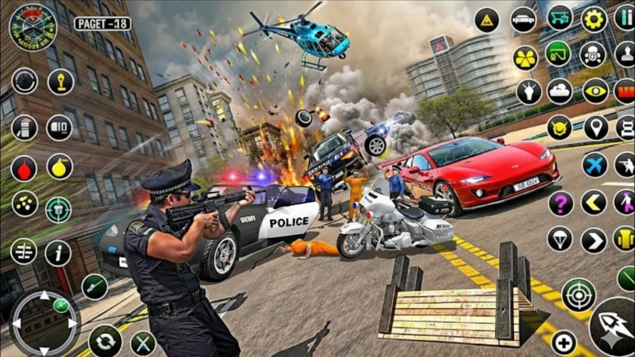 New Realistic Police Car Chase Gameplay Impossible Escape & Extreme ...