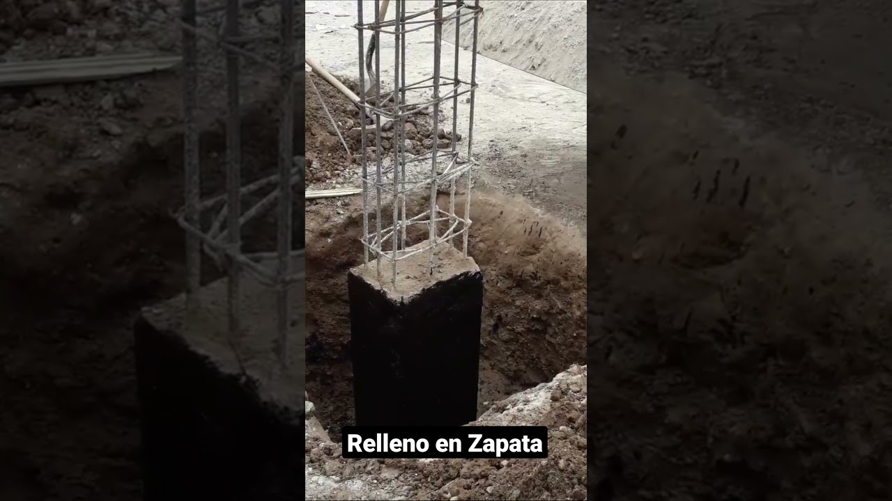 🌟Relleno Material inerte en Zapata - YouTube