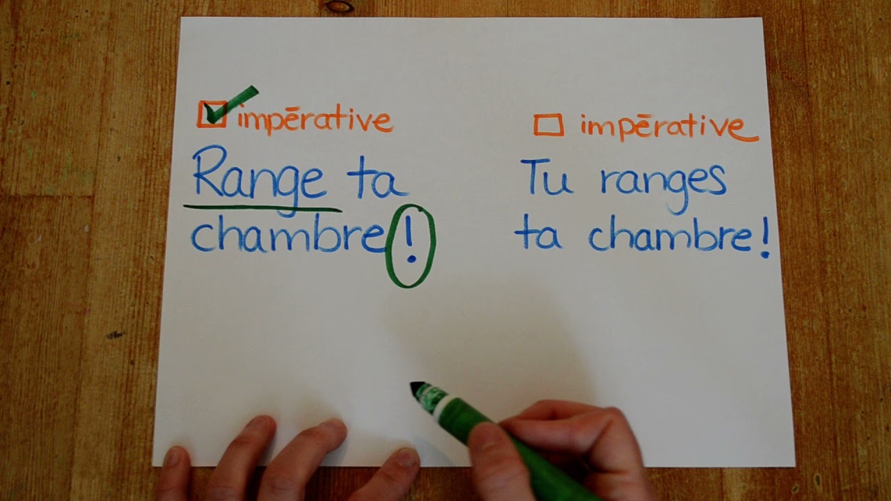 Français-la phrase impérative - YouTube