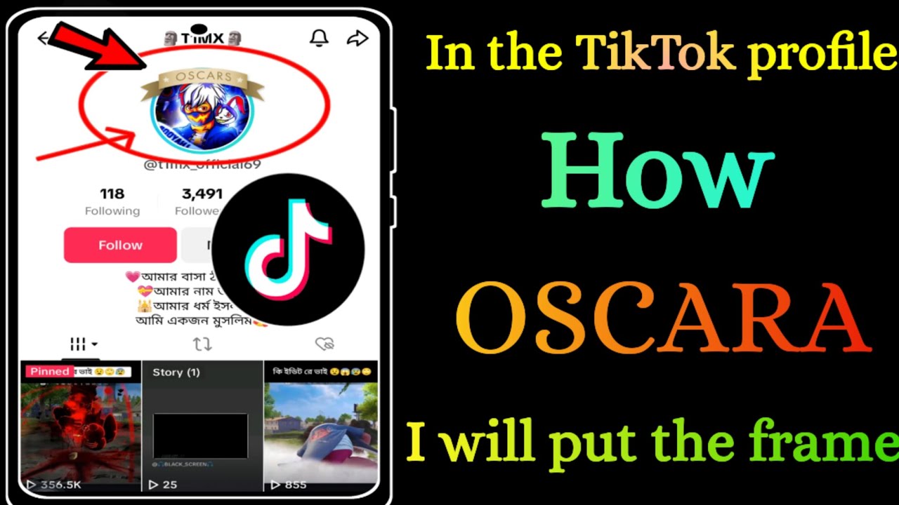 How I Get TikTok Oscar Frame Add Oscar Frame to TikTok profile - YouTube
