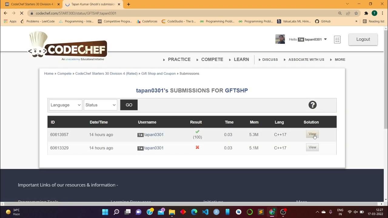 Codechef Solution Gift Shop and Coupon Problem Code: GFTSHP - YouTube