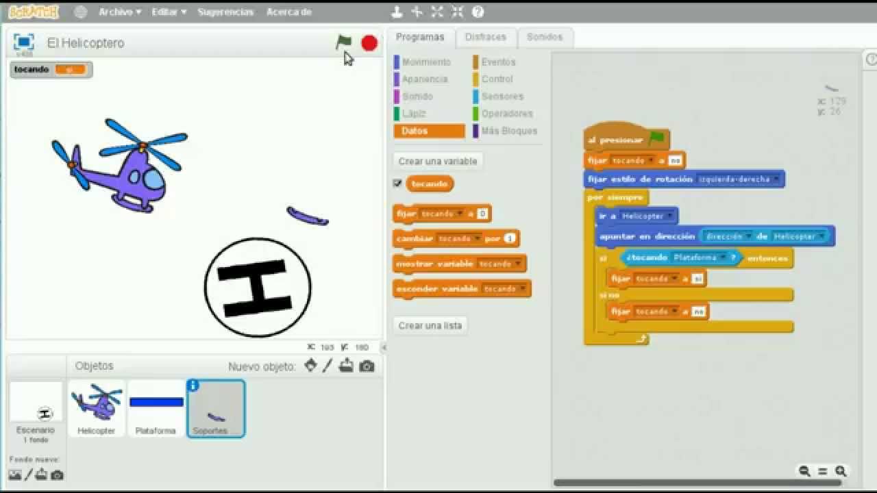 Scratch El Helicoptero - YouTube