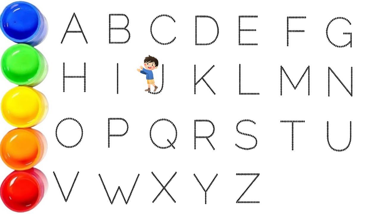 How to write Capital letters a to Z |A to Z |Write the alphabet along ...