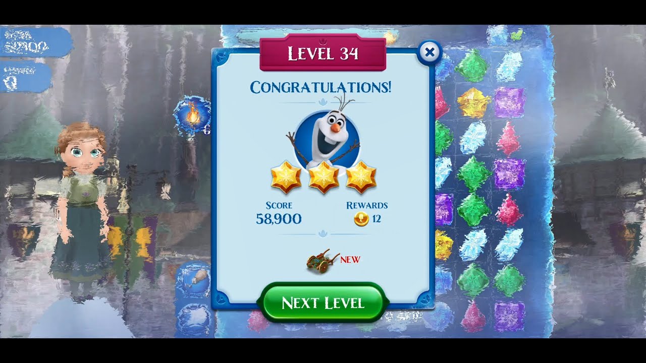 Frozen Free Fall Level 34 - YouTube