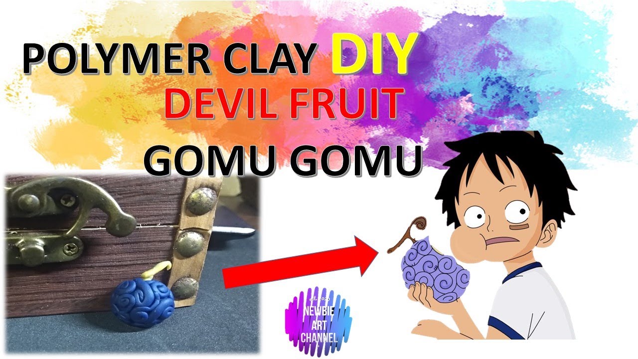 DIY Devil Fruit Gomu-Gomu with Polymer Clay Tutorial - YouTube