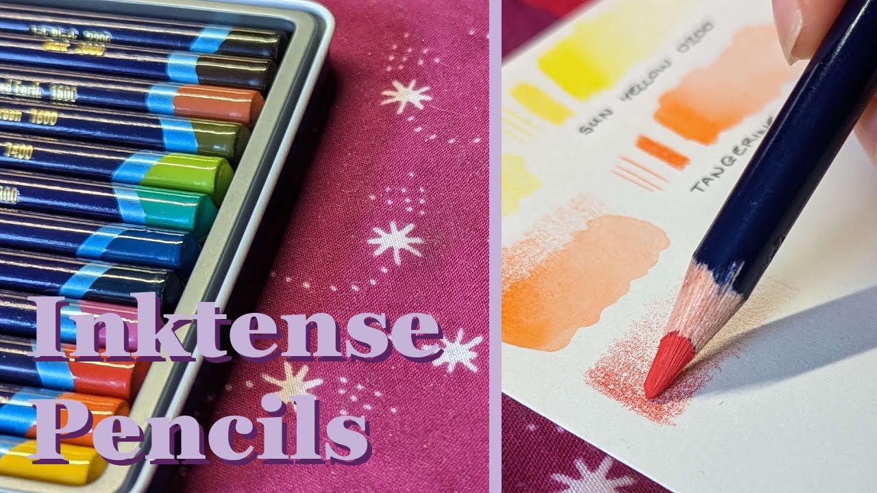 FIRST IMPRESSIONS Derwent Inktense Set of 12 ☆Christmas present art ...