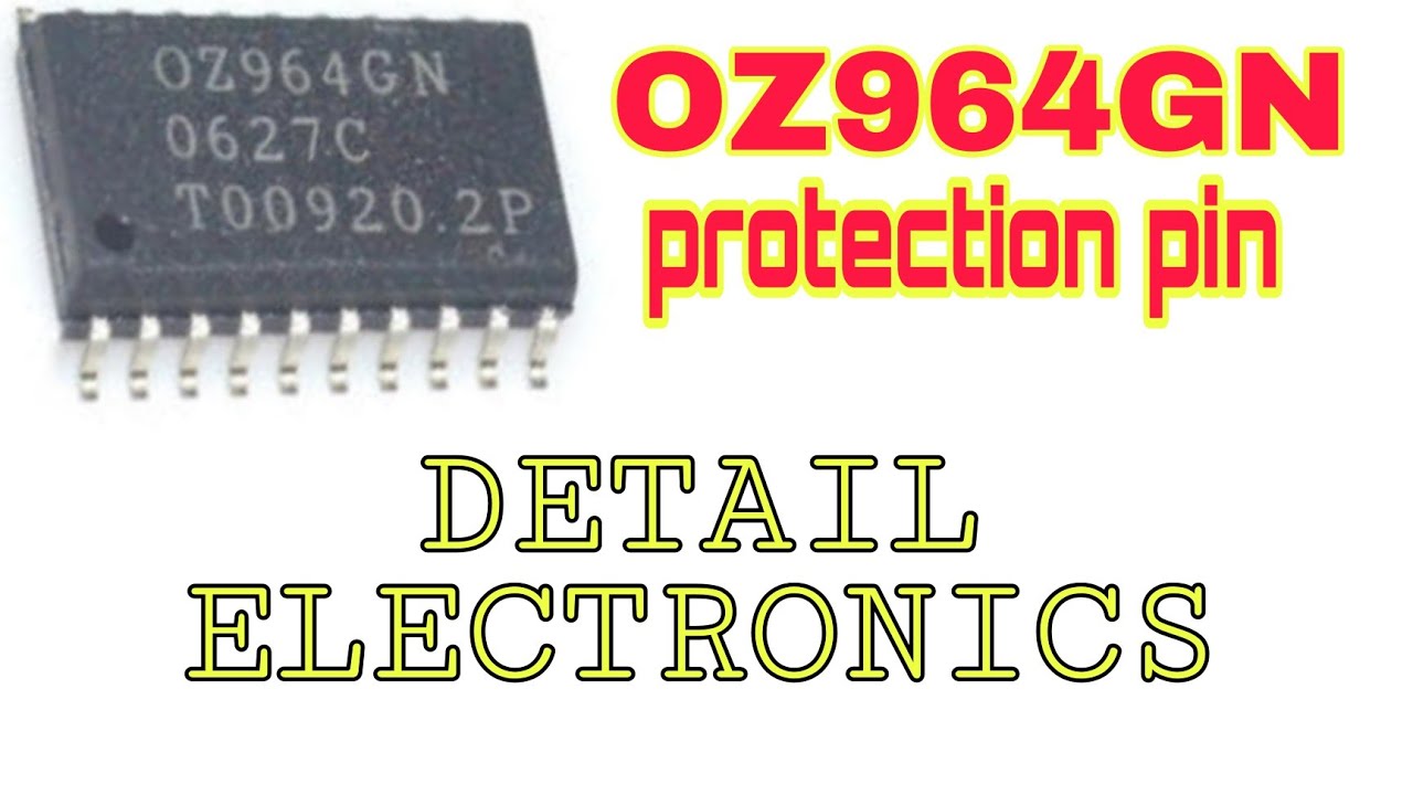 LCD/ LED TV Backlight inverter ic protection pin,(OZ964GN) fault solve ...