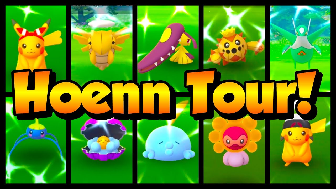 Pokemon GO Hoenn Tour Shiny Compilation! - YouTube