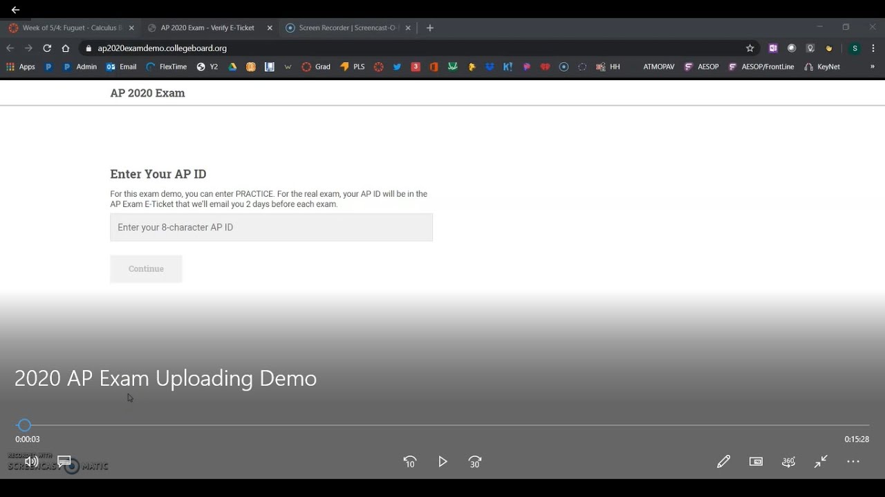 2020 AP Exam Uploading Demo - YouTube