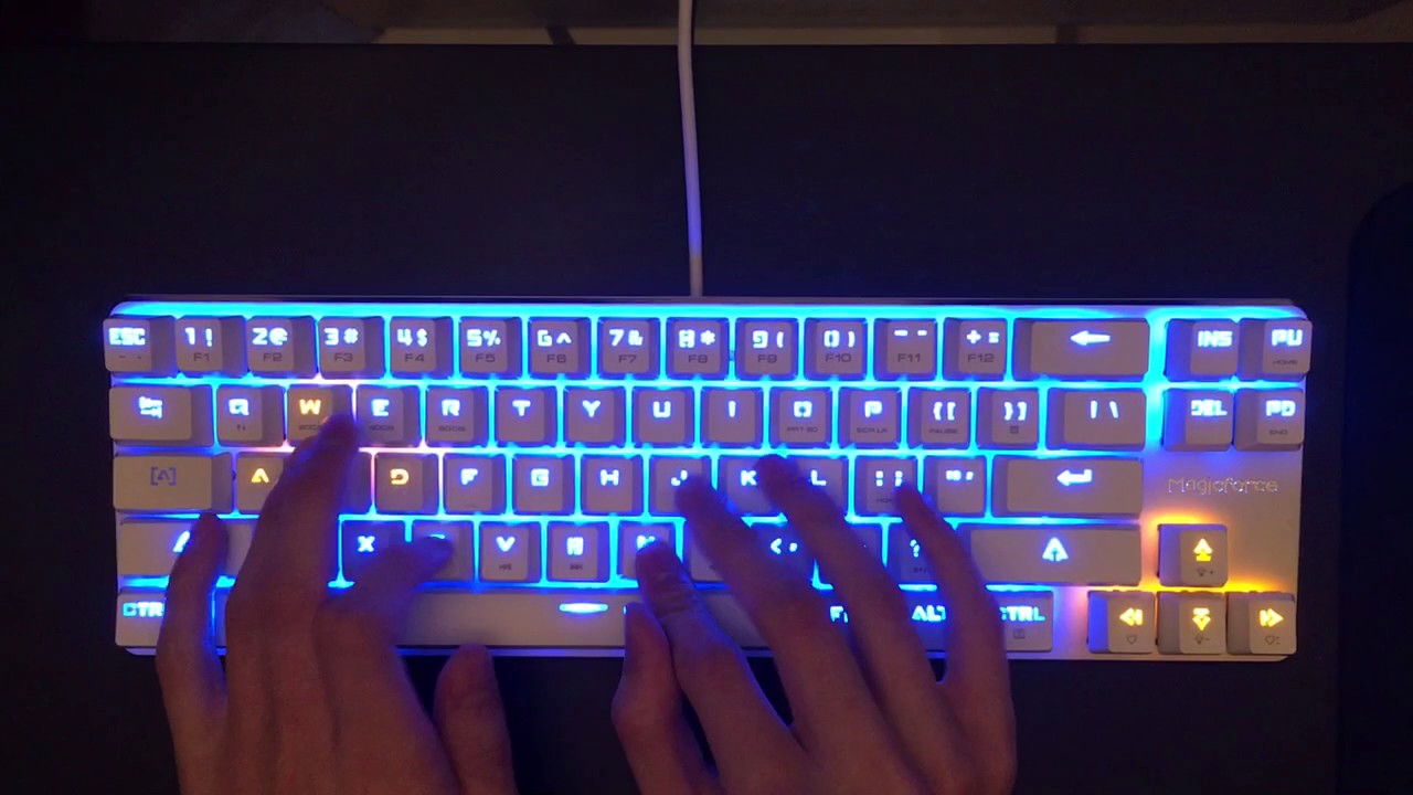 [Typing Sound] Magicforce 68 (Cherry MX Black) - YouTube