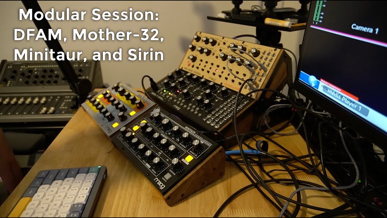 New Years Modular Session (My First Time w/ Moog DFAM, Mother-32 ...