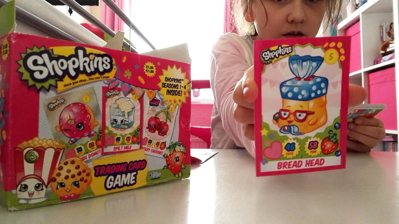 Shopkin trading cards part 2 - YouTube