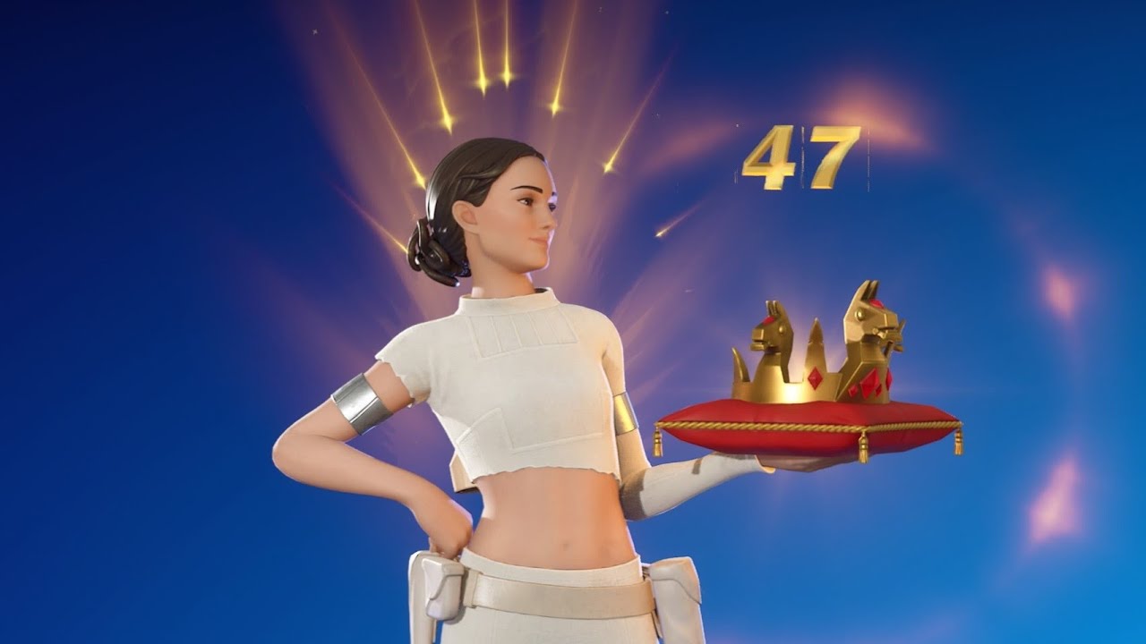 Fortnite - Squad Battle Royale 47th Crown (Padme Amidala) - YouTube