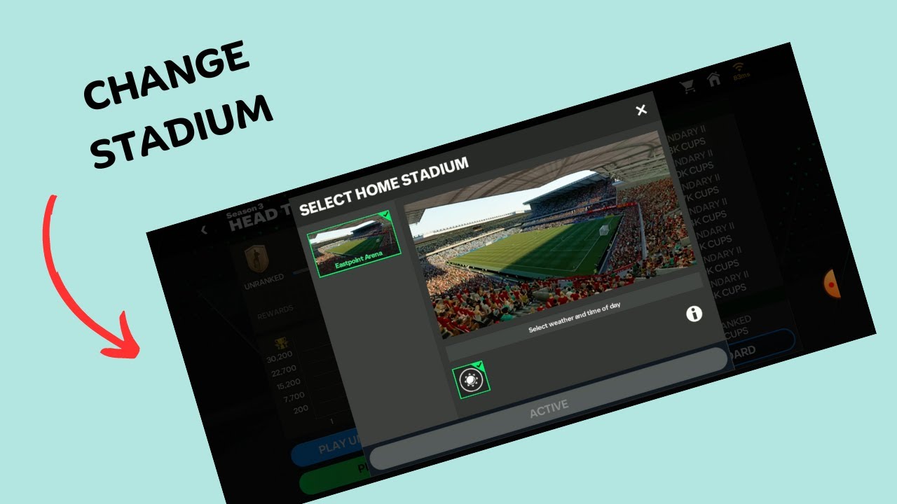 How to change stadium in FC Mobile - YouTube