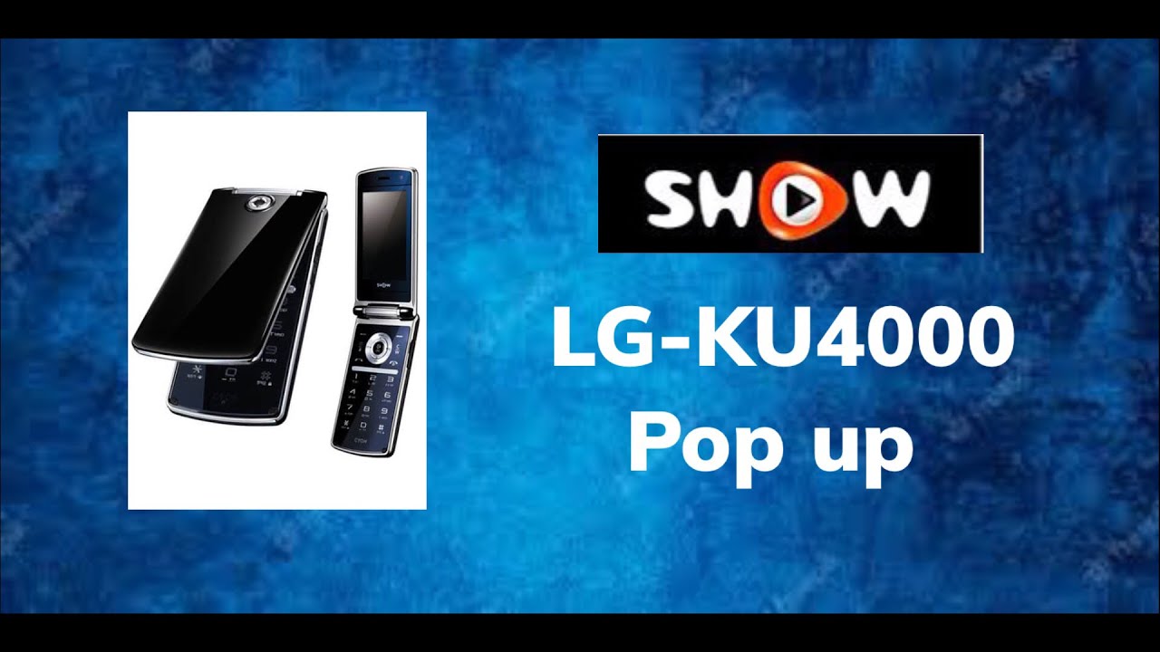 LG KU-4000 Pop Up - YouTube