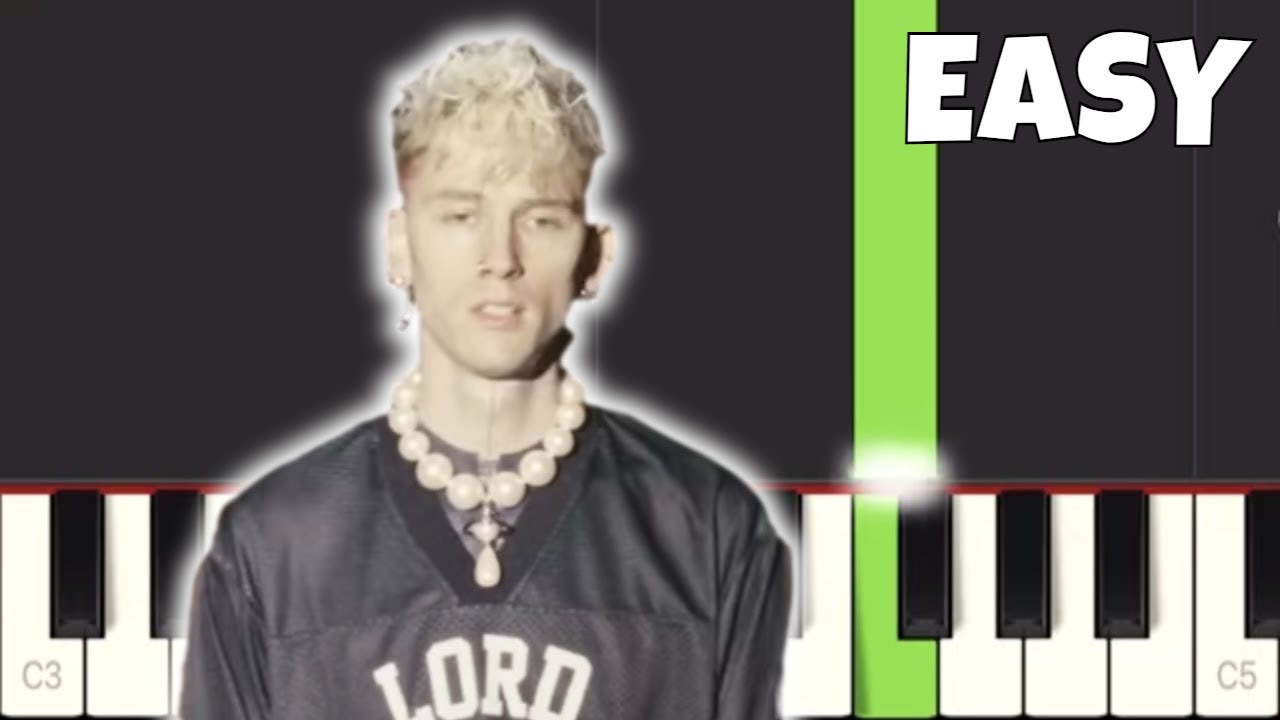 mgk - don't let me go - EASY Piano - YouTube