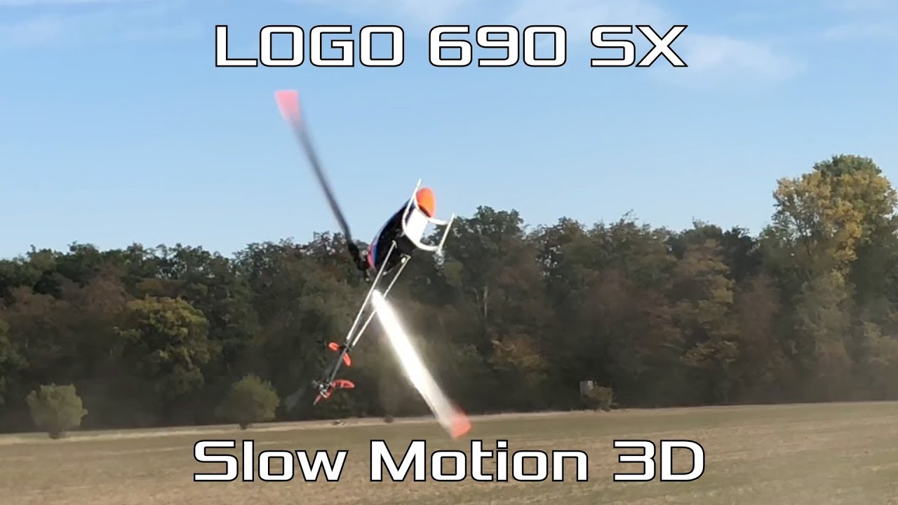 LOGO 690 SX | RC Heli 3D in Slow Motion - YouTube
