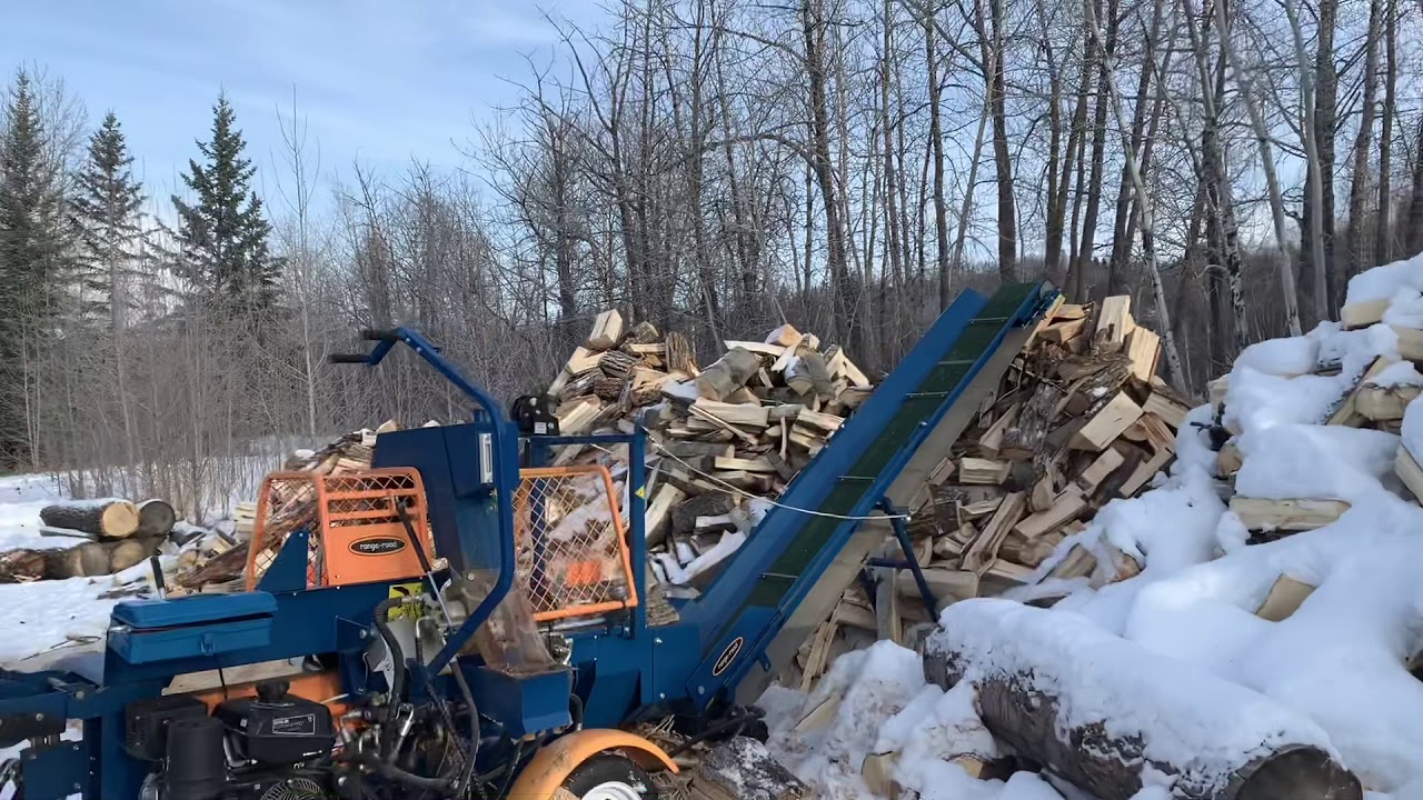Firewood processor like a PRO - Range Road - YouTube
