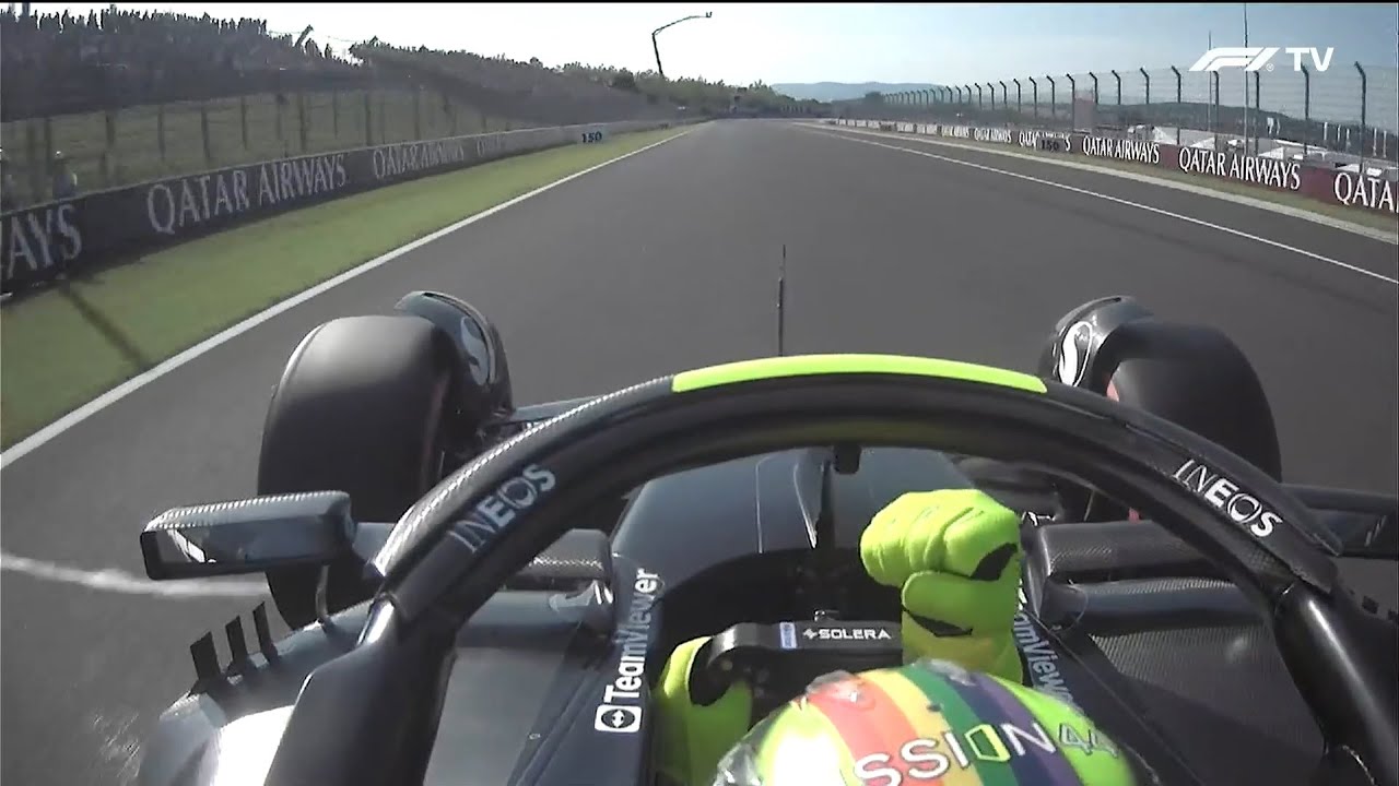 Lewis Hamilton P1 Qualifying Lap! Hungarian GP 2023! - YouTube