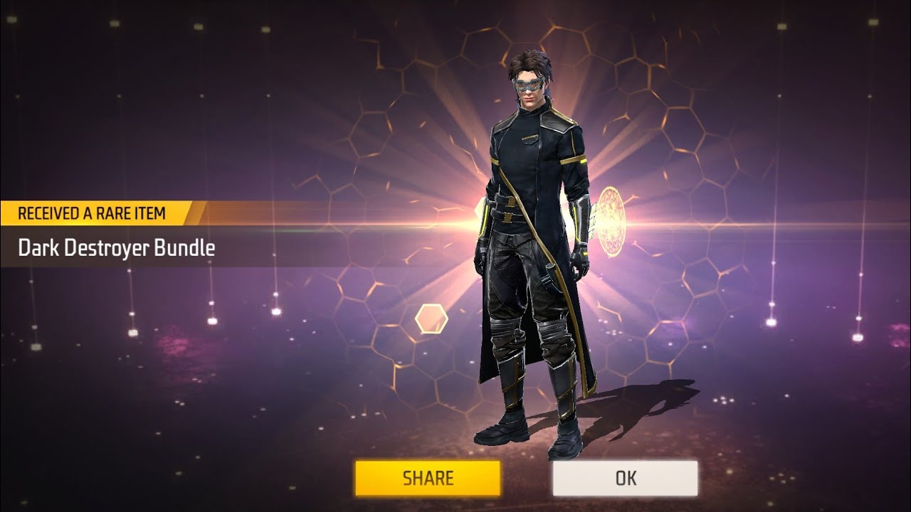 Garena Free Fire - DARK DESTROYER BUNDLE (NEW FADED WHEEL) 🔥 - YouTube