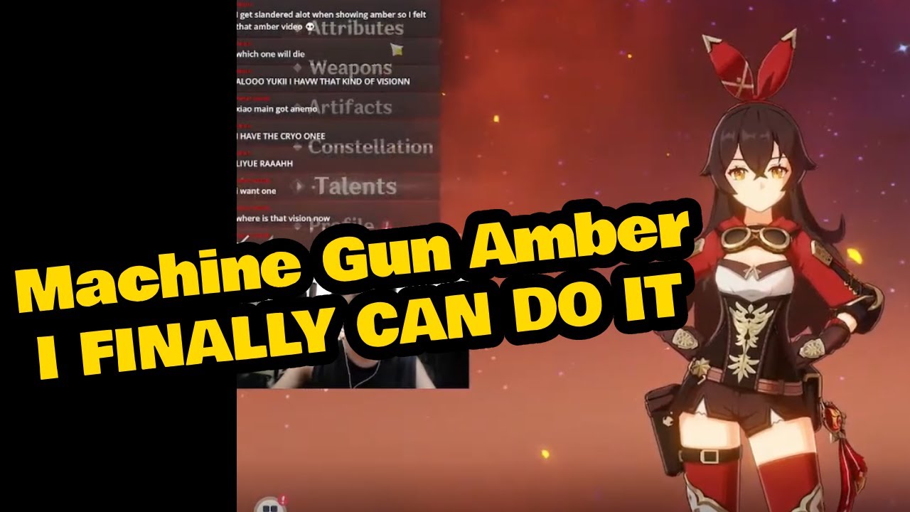 Machine Gun Amber i FINALLY can do it! (Genshin Impact) - YouTube