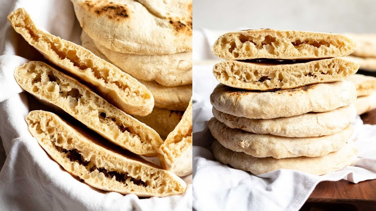 Fluffy Pita Bread Recipe | How to make pita bread | Pita pocket - YouTube