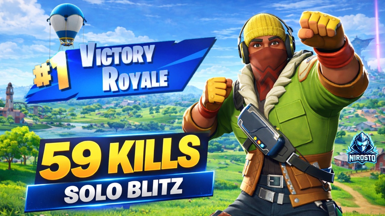 59 Kills - Solo Blitz Victory Royale Fortnite 'Recon-Raptor' 4K ...