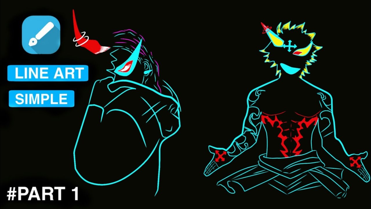 Tutorial line art simple || Tutorial infinite design - YouTube