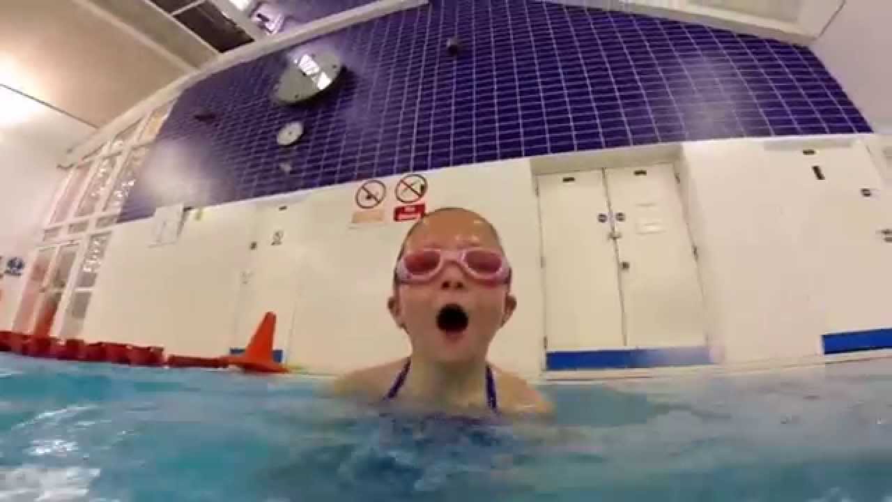 Grace Swimming October 2014 with Debbie - YouTube