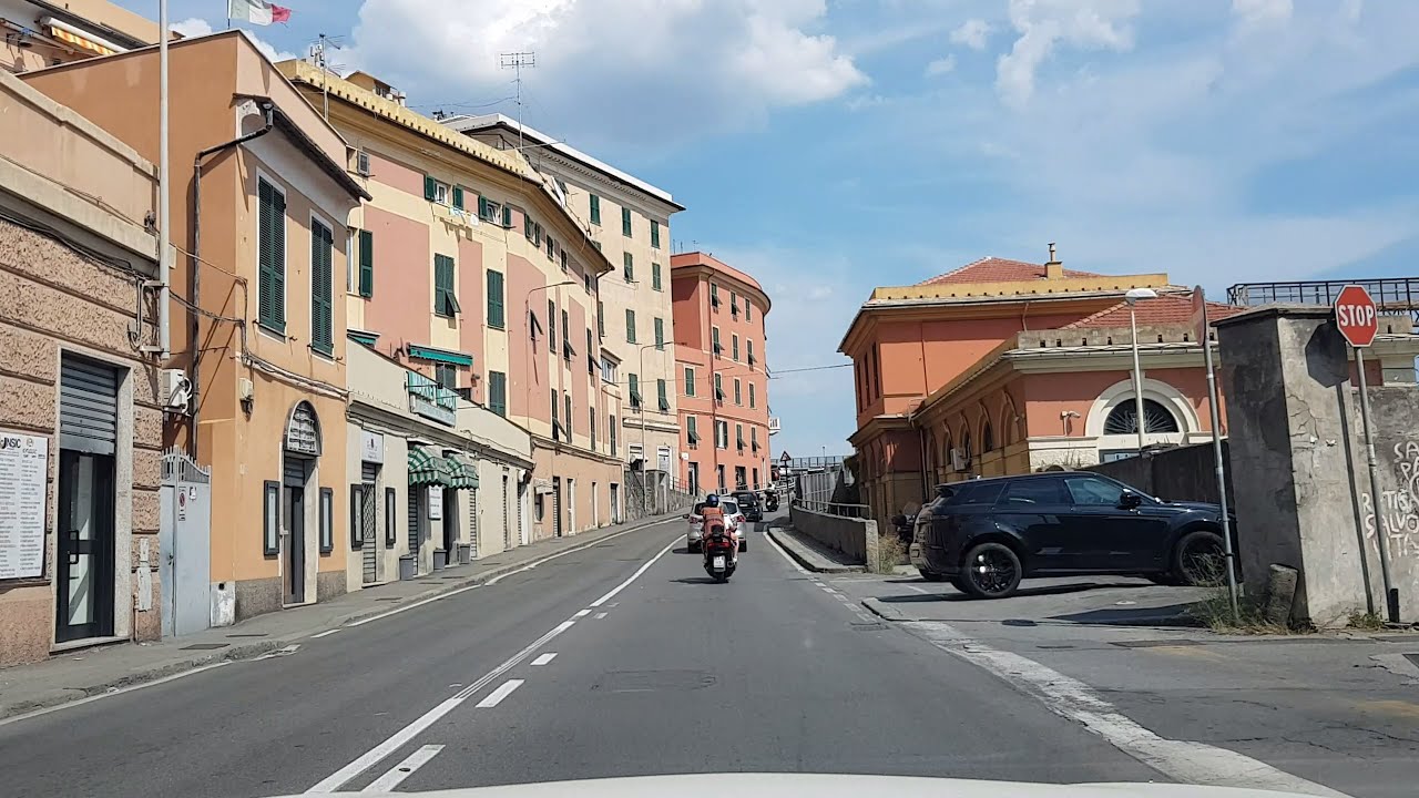 Italia Voltri - Genova. Piazza Bernardo e Giovanni Odicini, SS1, Via ...