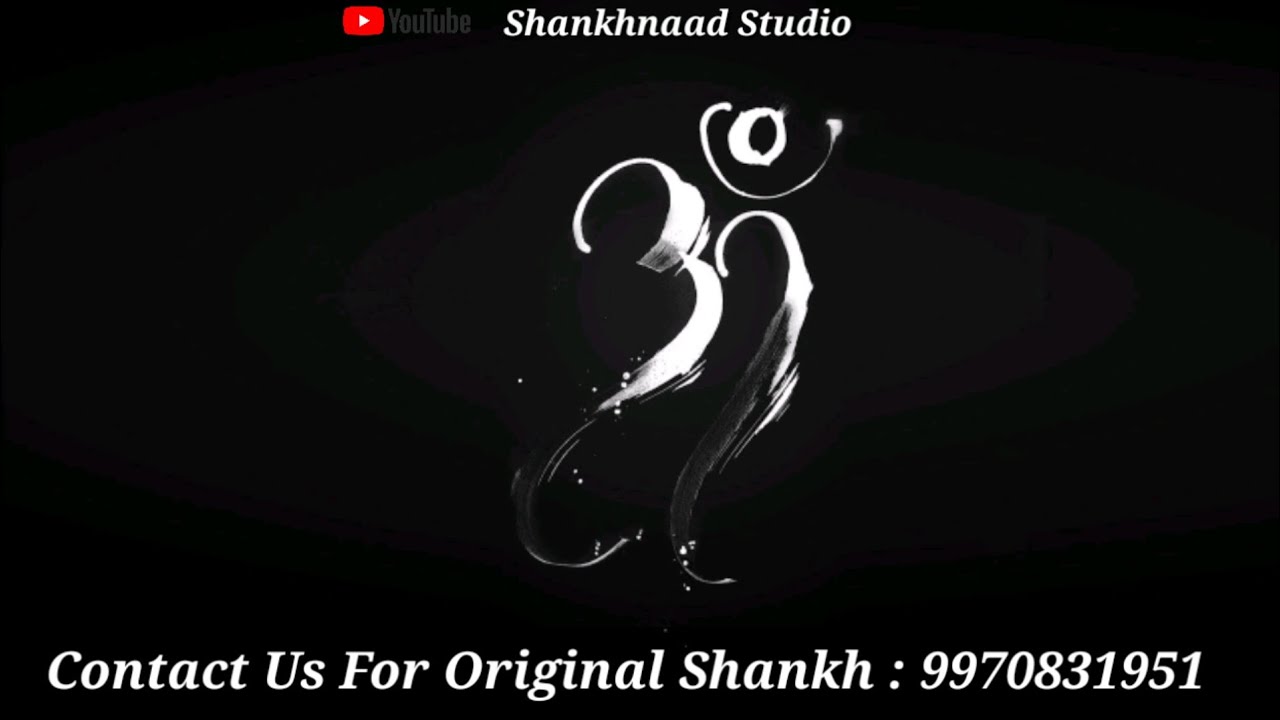 shankhnaad with om | powerful shankh naad | shankh dhwani | conch sound ...