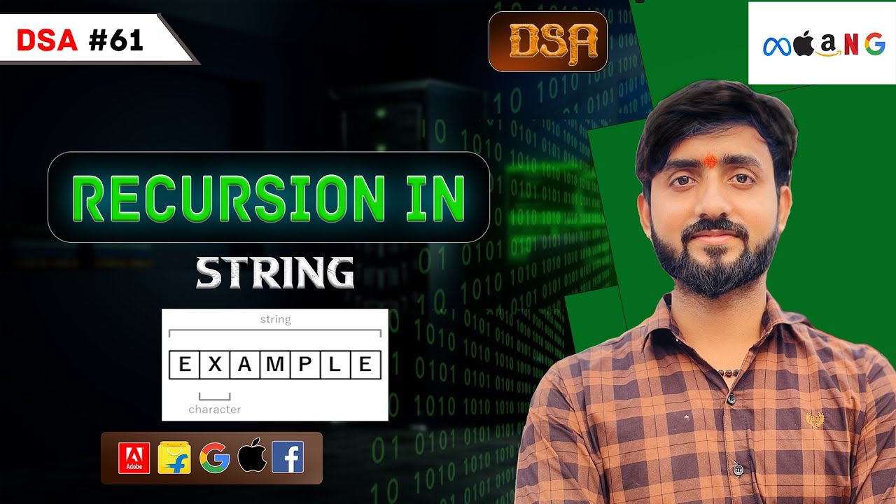 Lecture 61 : Recursion : Recursion in String IN C++ || DSA Placement ...