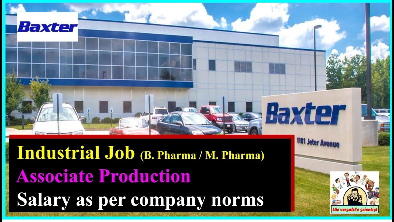 Pharma Job Pharmacy recruitment 2021 B Pharma M Pharma Jobs Baxter ...